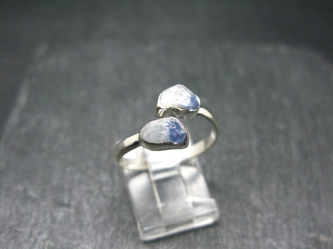 Benitoite Silver Ring From California - Size Adjustable - 2.26 Grams - Etsy
