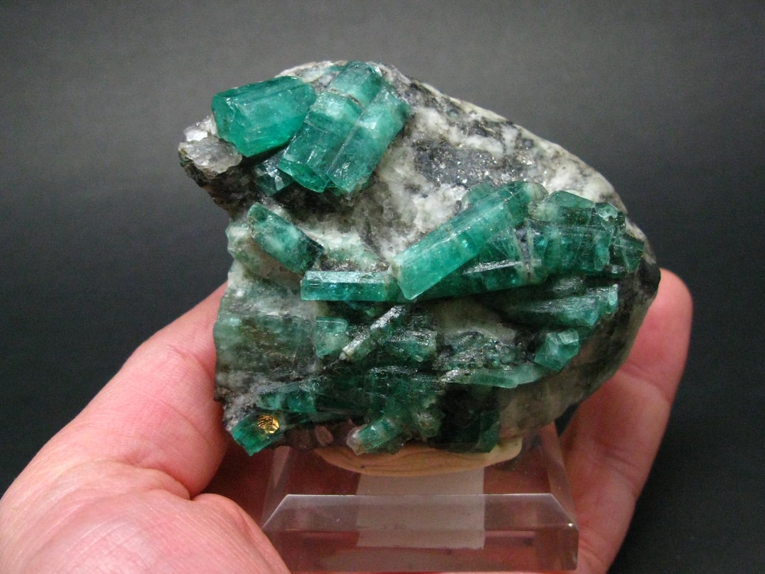 Museum Emerald Beryl Cluster From Russia - 3.1" - 260 Grams - Etsy