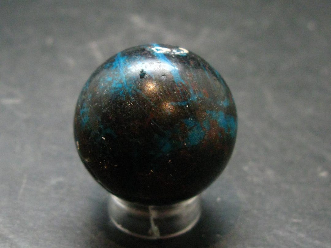 Quantum Quattro Sphere - Malachite Shattuckite Chrysocola Dioptase - 1. ...