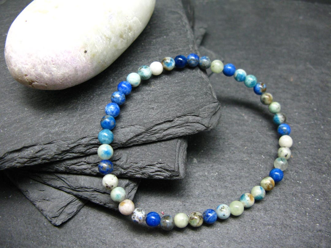 Hackmanite Genuine Bracelet ~ 7 Inches ~ 5mm Round Beads - Etsy