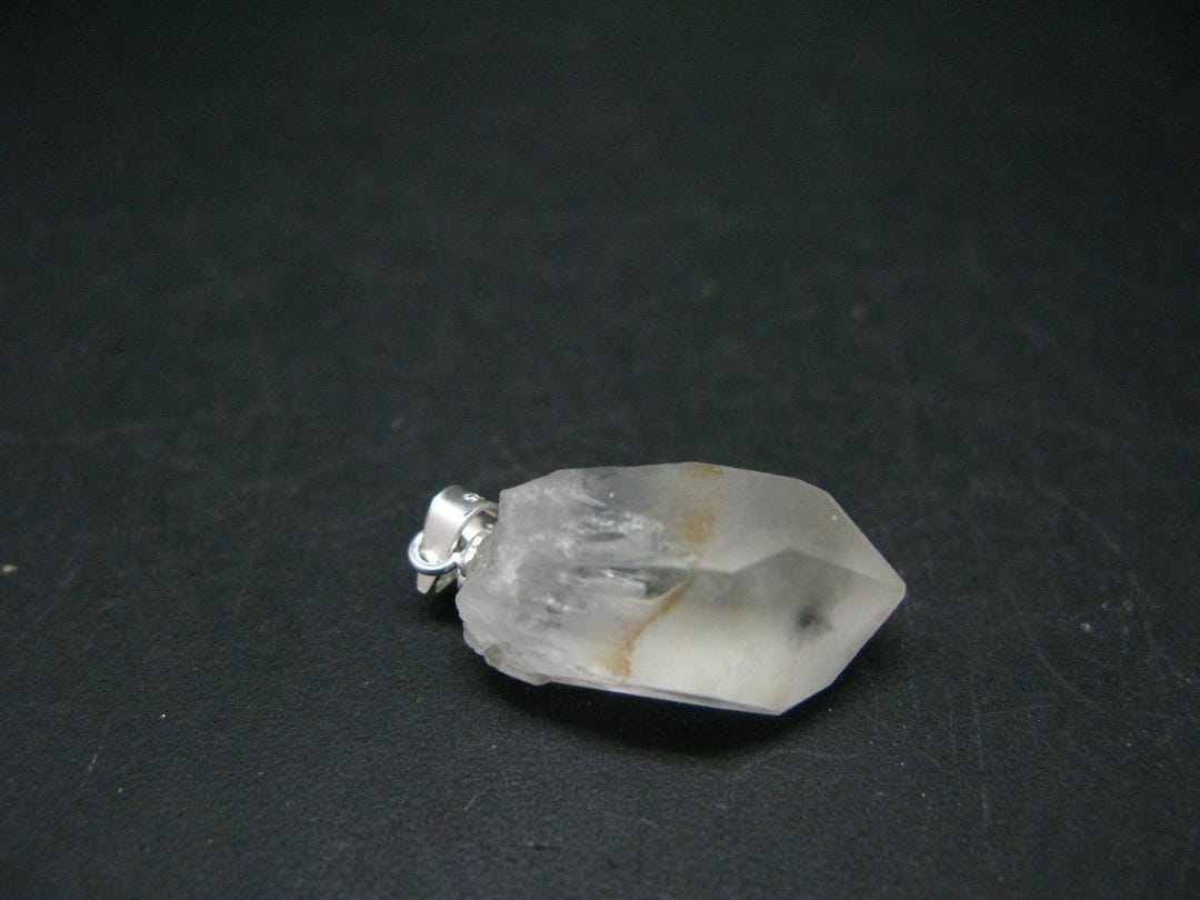 Spider Quartz!! Rare Hollandite in Quartz Crystal Silver Pendant From ...