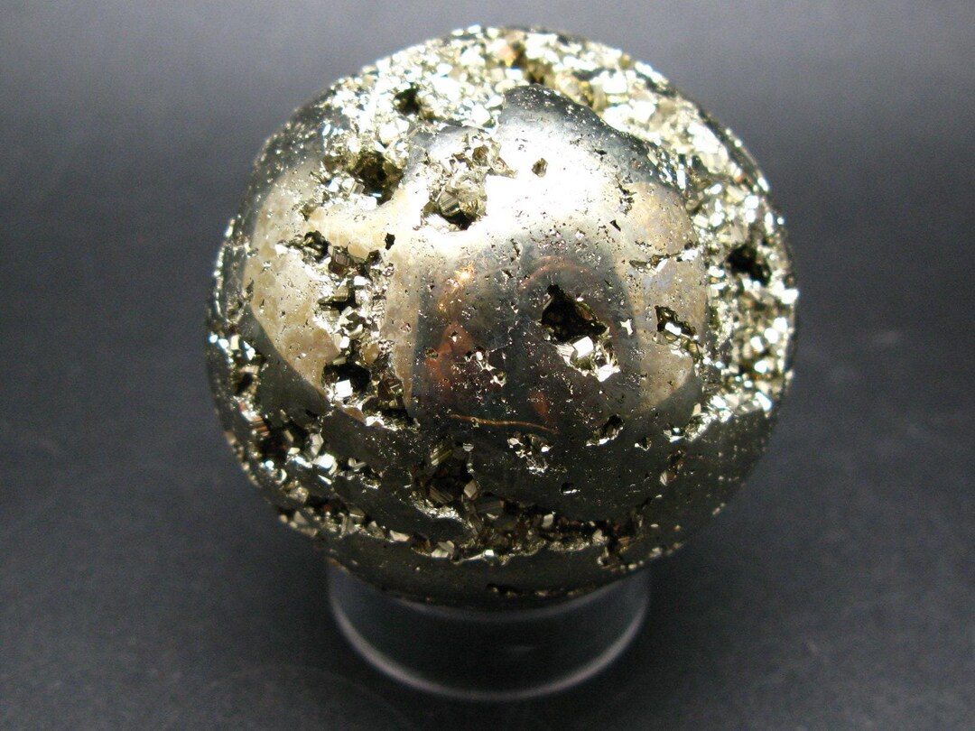Pyrite Crystallized Sphere From Peru - 2.0