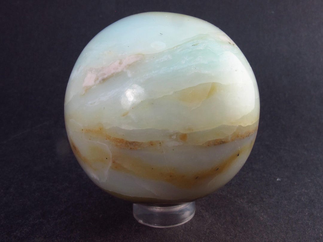 Gem Quality Blue Opal Sphere From Peru - 1.8" - 97.8 Grams - Etsy