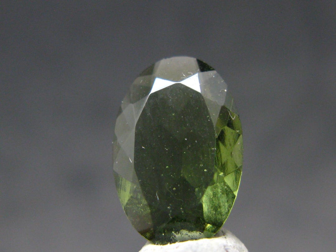Moldavite Tektite Gem Cut Facetted Stone From Czech Republic - 1.72 ...
