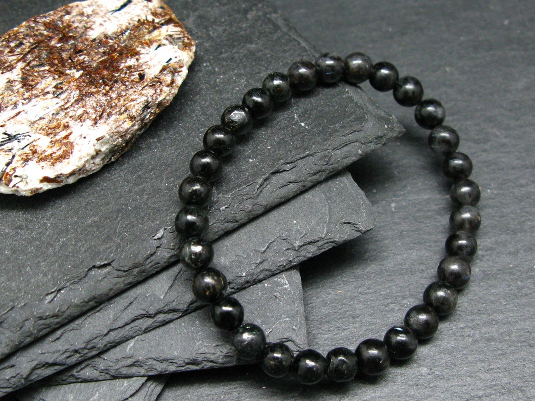 Astrophylite Astrophyllite Genuine Bracelet ~ 7 Inches ~ 6mm Round ...