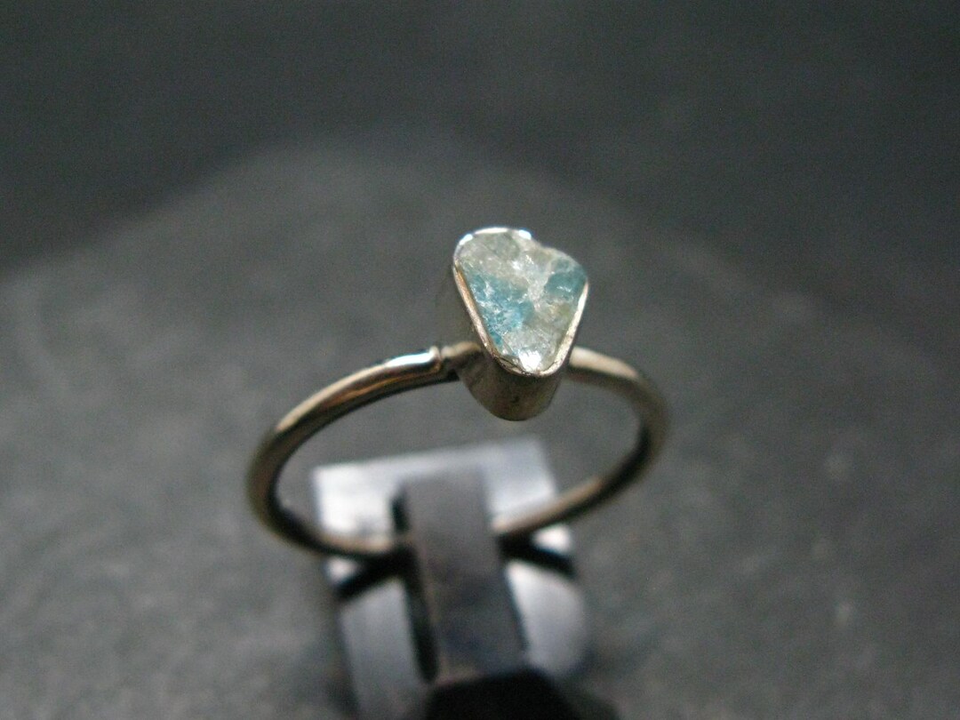 Euclase Crystal Silver Ring From Brazil - Size 8.25 - 2.07 Grams - Etsy
