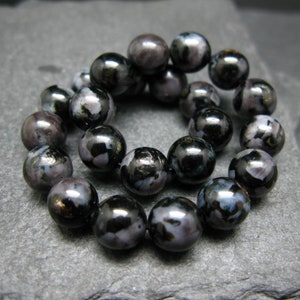 Gabbro Mystic Merlinite Genuine Bracelet ~ 7 Inches ~ 8mm Round Beads ...