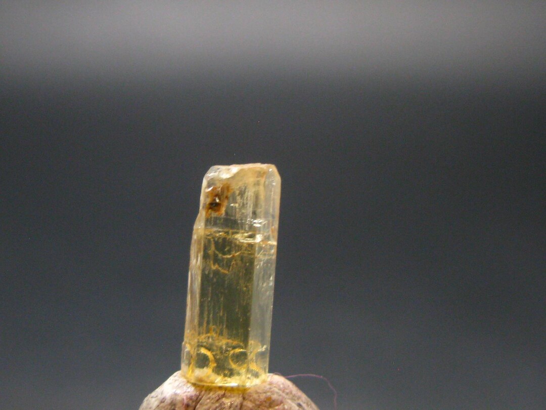 Gem Heliodor Golden Beryl Crystal From Tajikistan - 0.35 Grams - 0.5 ...