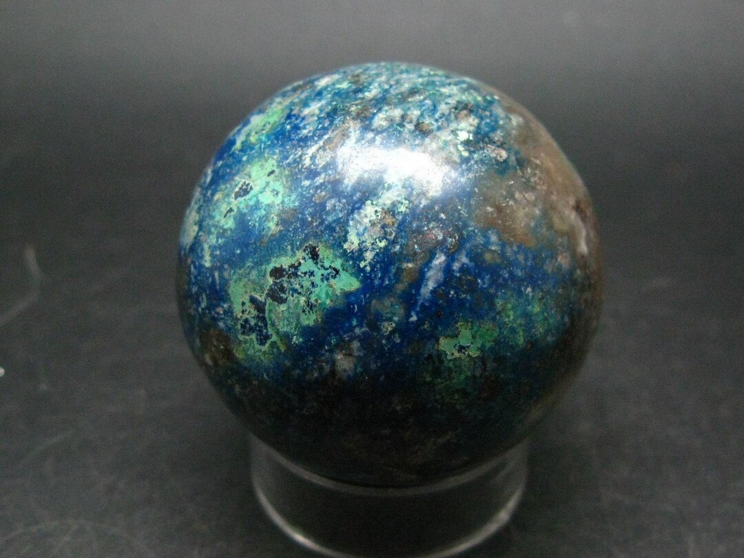 Quantum Quattro Sphere - Malachite Shattuckite Chrysocola Dioptase - 1. ...