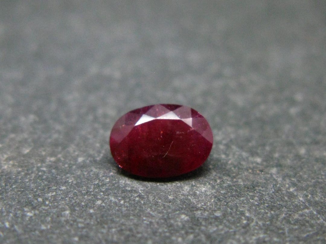 Beautiful Rare Gem Bixbite Red Beryl Emerald Cut Stone From Utah USA ...