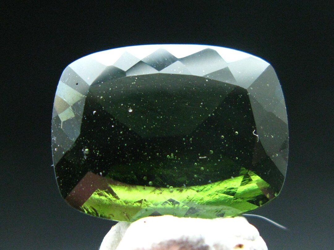 Moldavite Tektite Gem Cut Facetted Stone From Czech Republic - 14.50 ...