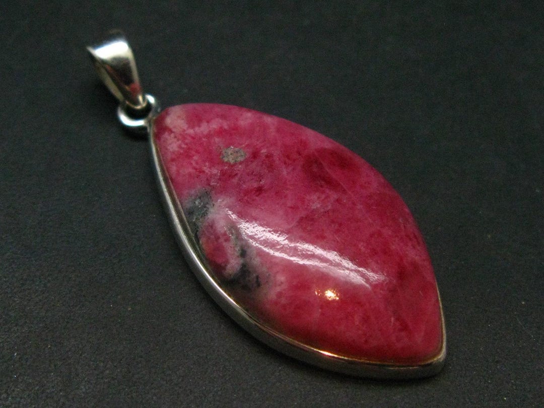 Rare Pink Tugtupite Sterling Silver Pendant From Greenland - 1.9" - 7.9 ...