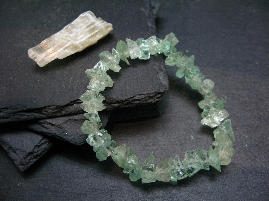 Hiddenite Spodumene Genuine Bracelet ~ 7 Inches ~ 10mm Crystal Beads - Etsy
