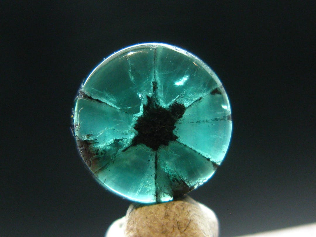 Beautiful Rare Gem Trapiche Emerald From Colombia - 3.12 Carats - 9.5x9 ...