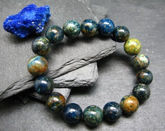 Azumar Genuine Bracelet 7 Inches 12mm Round Beads - Etsy