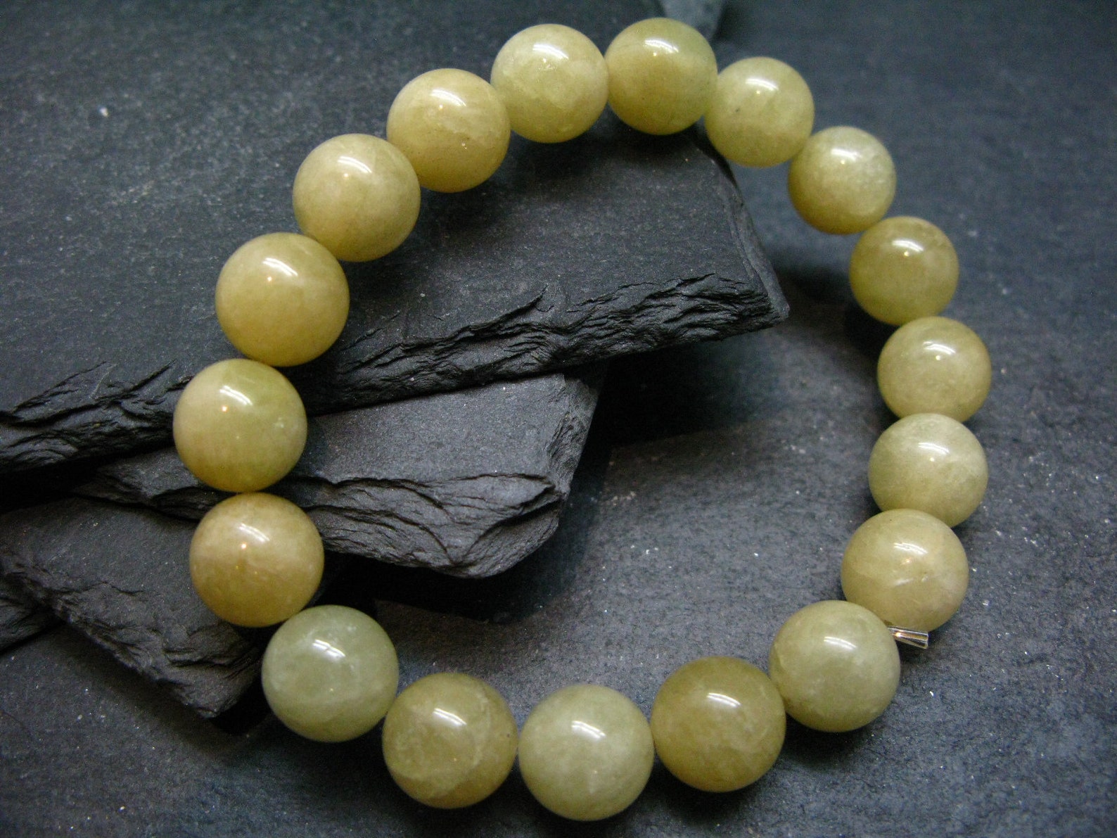 Heliodor Golden Beryl Genuine Bracelet ~ 7 Inches ~ 10mm Round Beads - Etsy