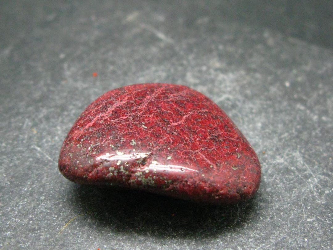 Red Cinnabar Cinabar Tumbled Piece From Spain - 16.58 Grams - 1.1" - Etsy
