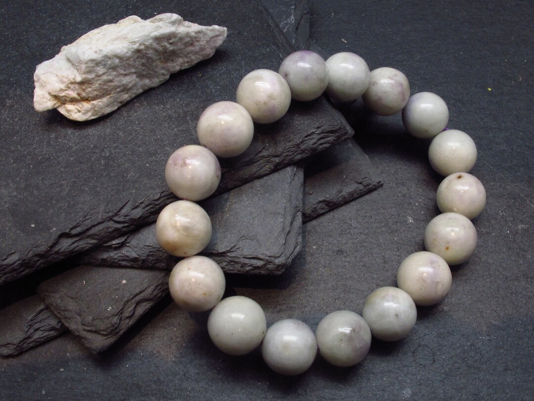 Hackmanite Genuine Bracelet ~ 7 Inches ~ 12mm Round Beads - Etsy