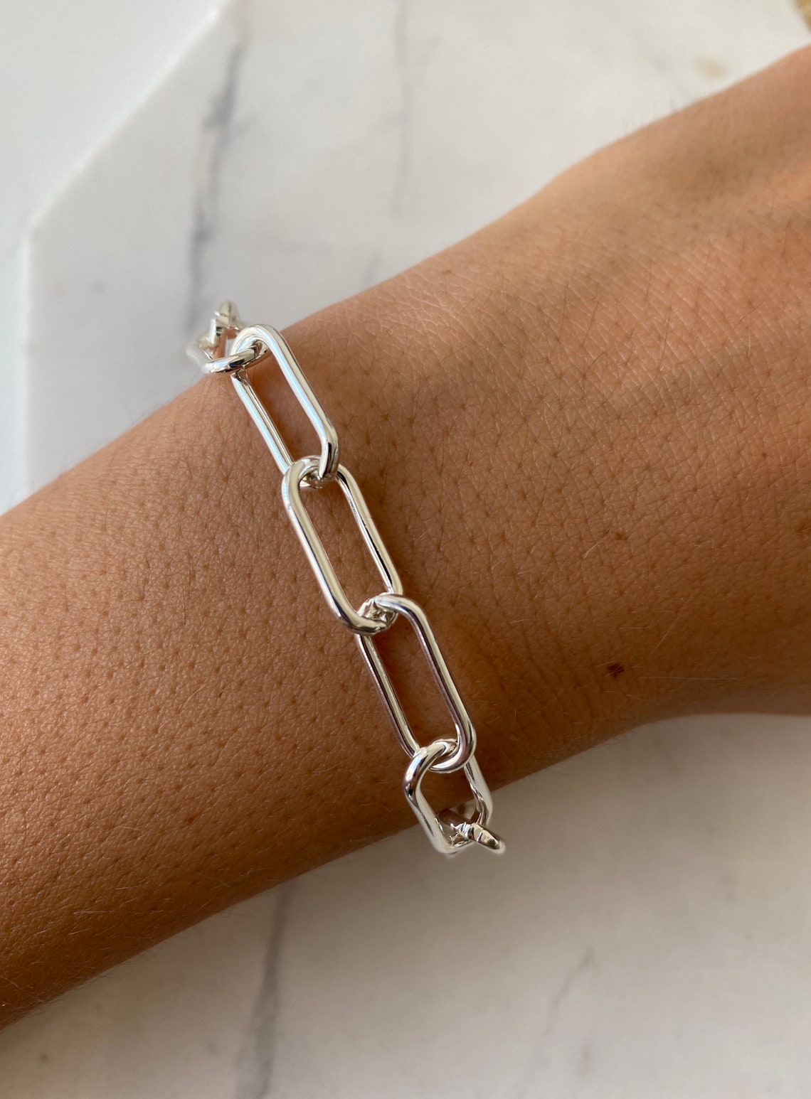 Gold Statment link chain bracelet Big chain bracelet chunky | Etsy