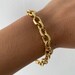 Gold Statement Link Chain Bracelet Big Chain Bracelet Chunky - Etsy