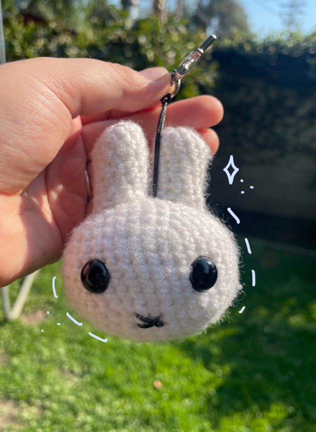 Miffy Crochet Keychain - Etsy