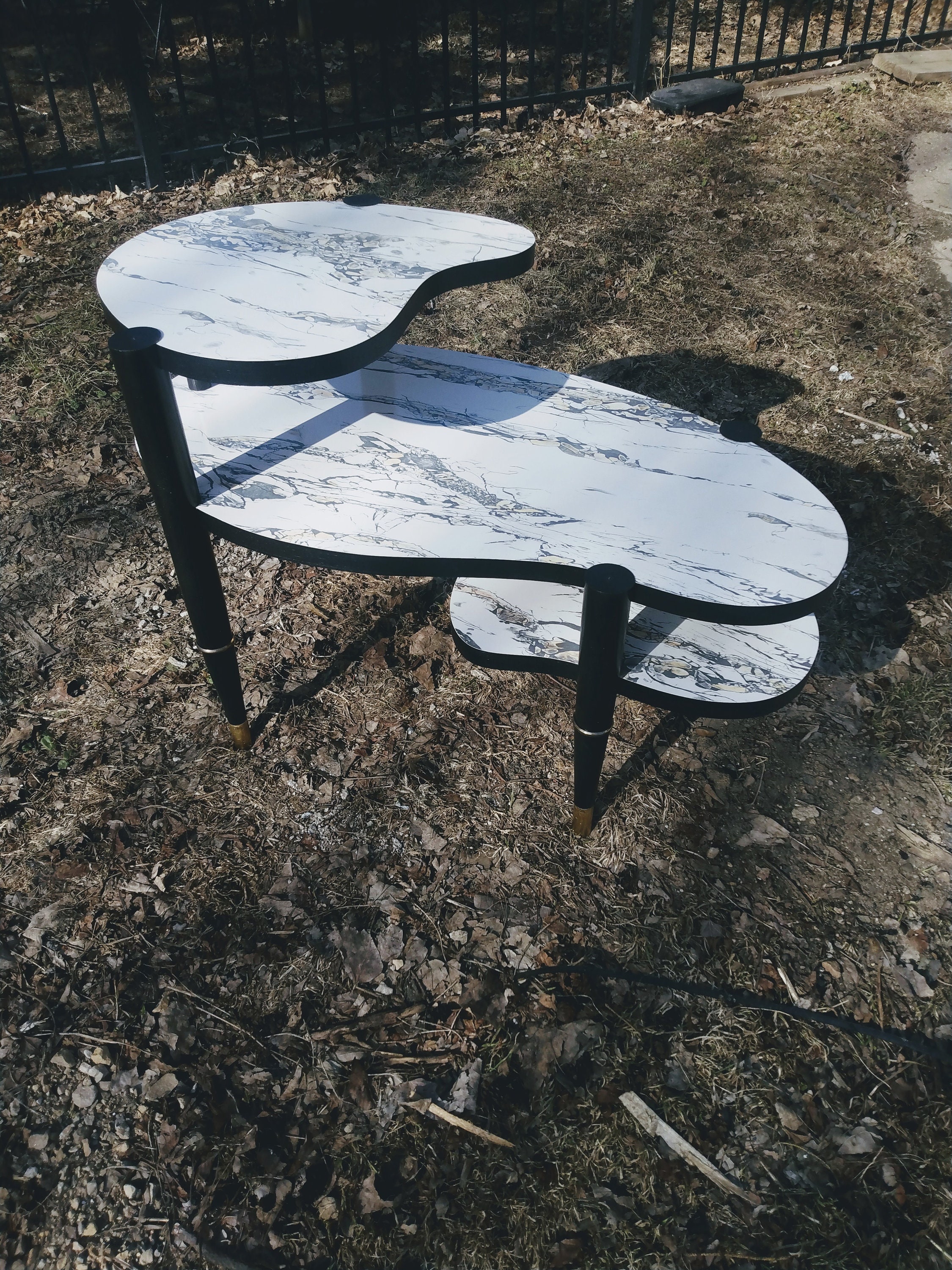 Pair of MCM Atomic End Tables 1950's Table Vintage - Etsy