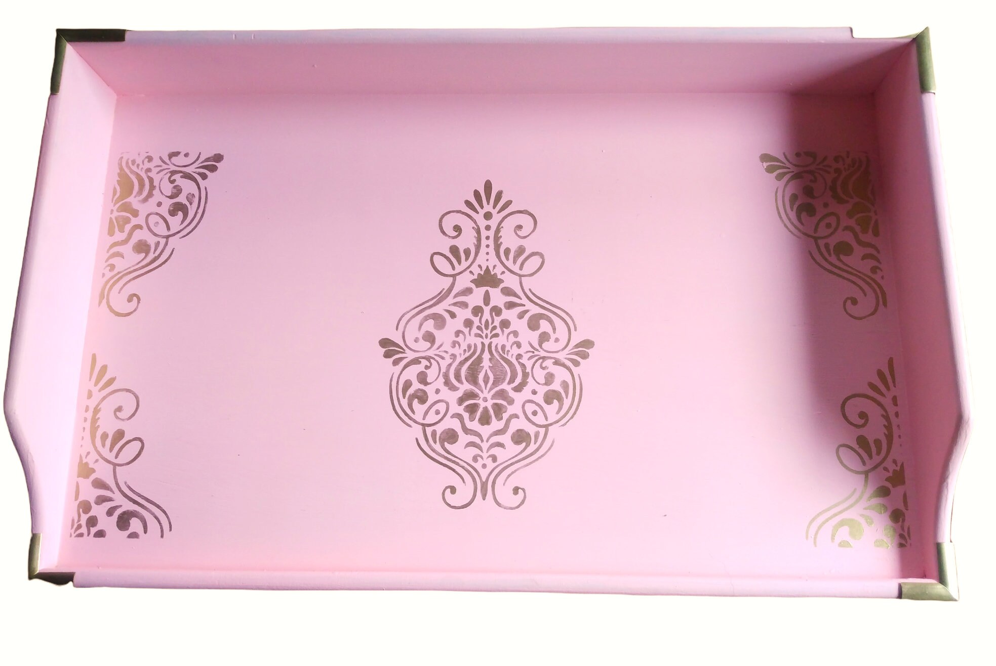 VINTAGE Desk Tray Pink Shabby Chic Organizer Home Decor - Etsy