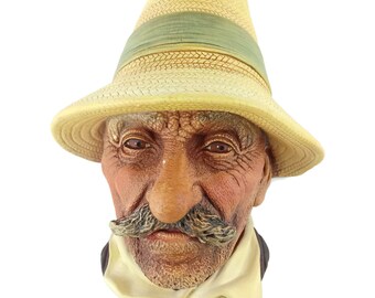 BOSSON Chalkware Hand Painted Mid Century Modern Wall Decor | Etsy