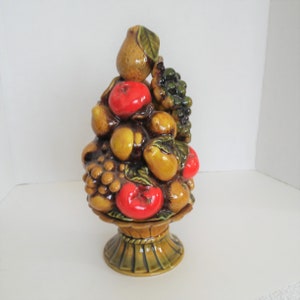Vintage Inarco Apples Pears and Grapes Ceramic Pottery Mid Century ...