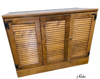 Solid Wood Stereo Cabinet - Etsy