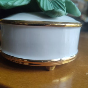 VINTAGE Ceramic Music Box Teleflora With Hummingbird and Magnolia ...