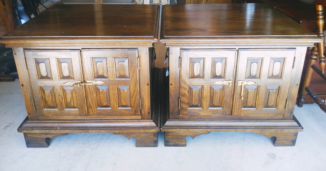 MCM End Tables Cushman Classics, Solid Wood Bedside Table, Home Decor ...