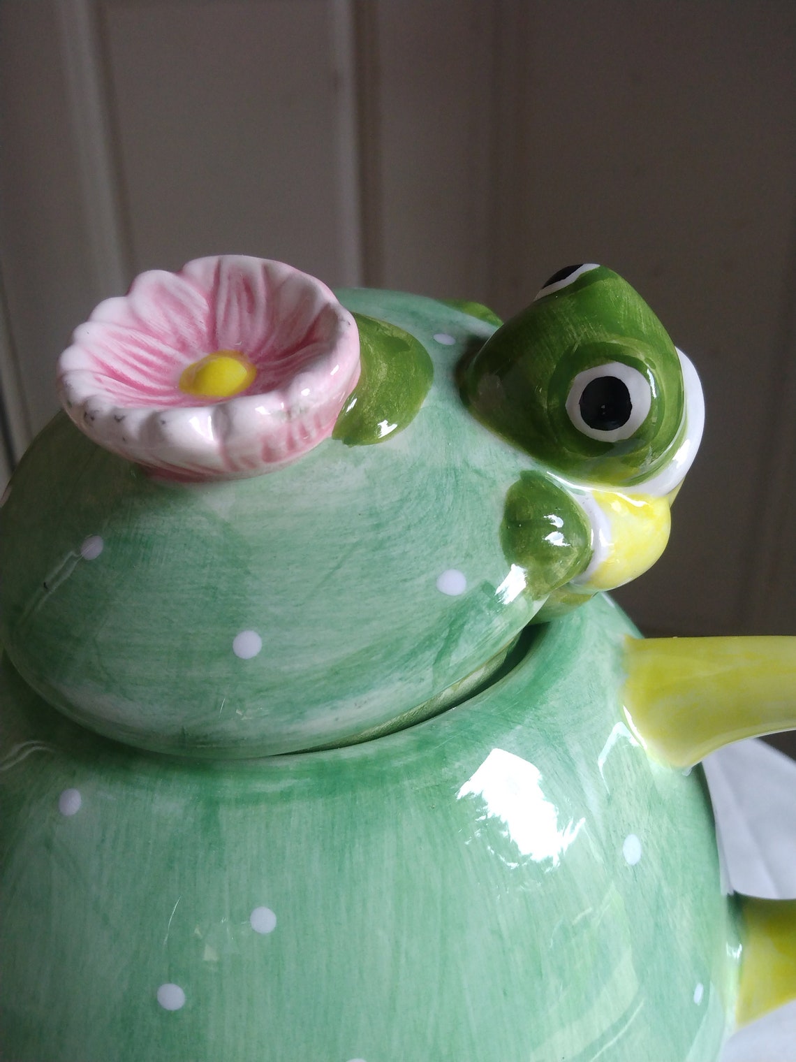 VINTAGE Frog Motif Teacup Set Ceramic Pot With Personal Cup - Etsy