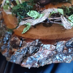 Cottagecore Live Edge Clock Upcycled Mushroom Wall Clock Enchanting ...