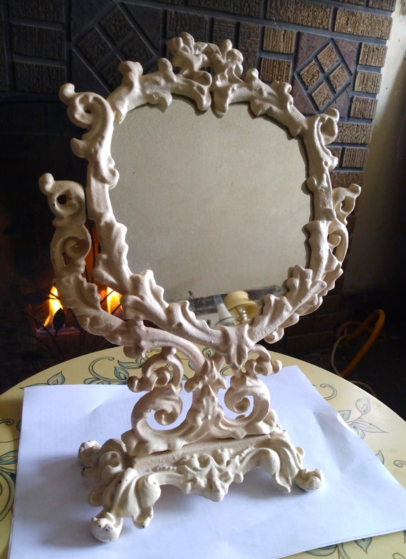 VINTAGE Iron Scroll Mirror Victorian Mirror Home Decor | Etsy