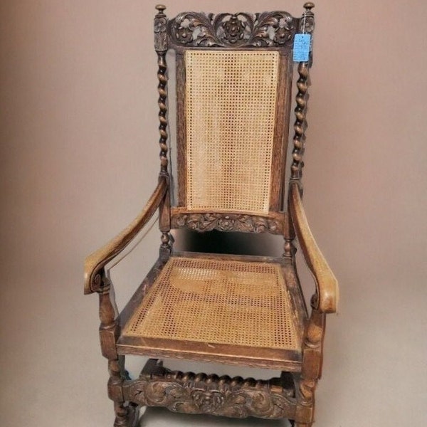 High Back Cane Chair - Etsy