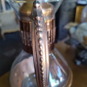 VINTAGE Inspired Copper Coffee Decanter With Warmer Stand Elegant ...