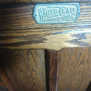 VINTAGE white Clad End Table Country Farmhouse - Etsy