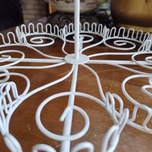 VINTAGE Wire Cupcake Tower Rustic Three-layered Cupcake Showcase Shelf ...