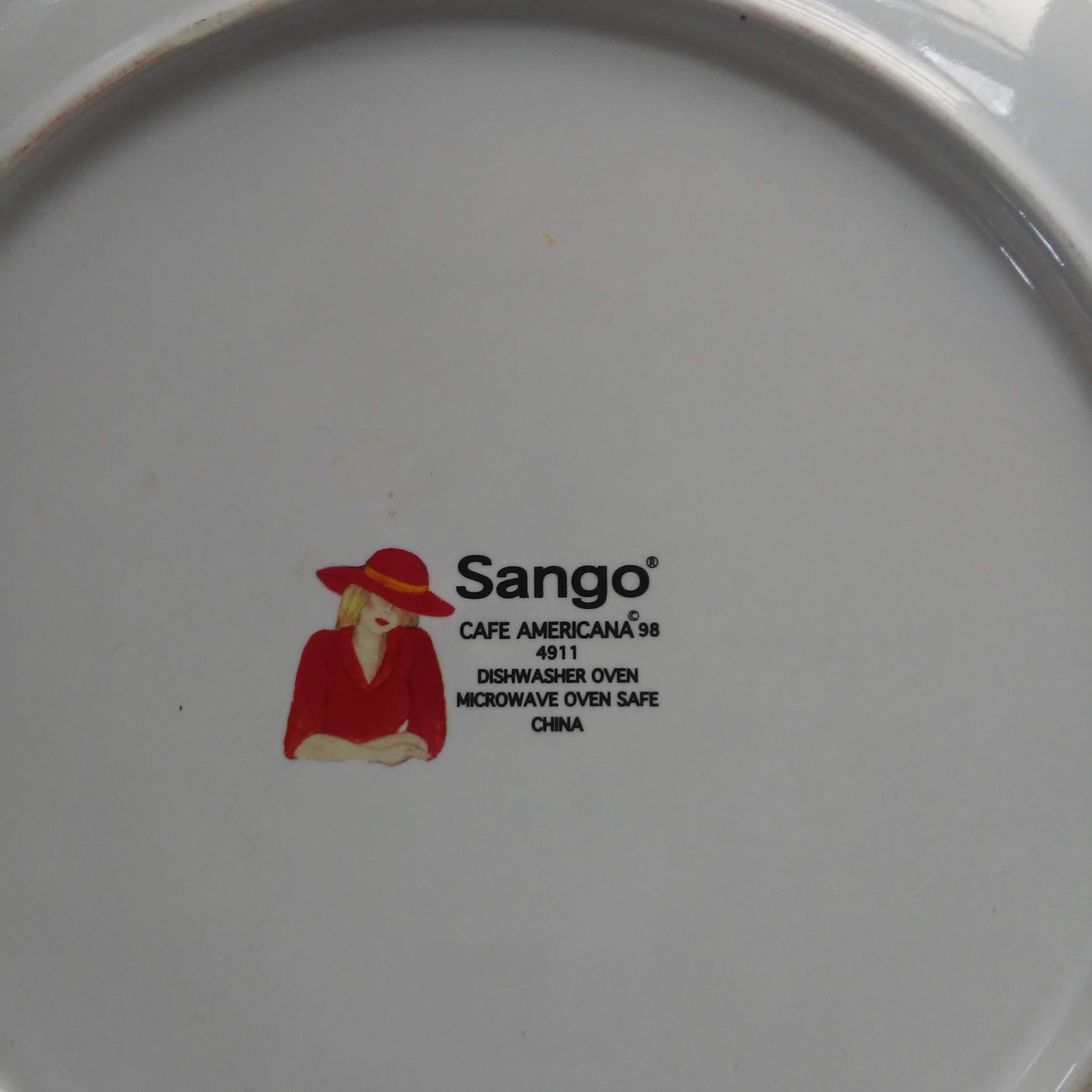 VINTAGE SANGO Cafe Americana Plate// Cool Retro Collector Plate// Art ...