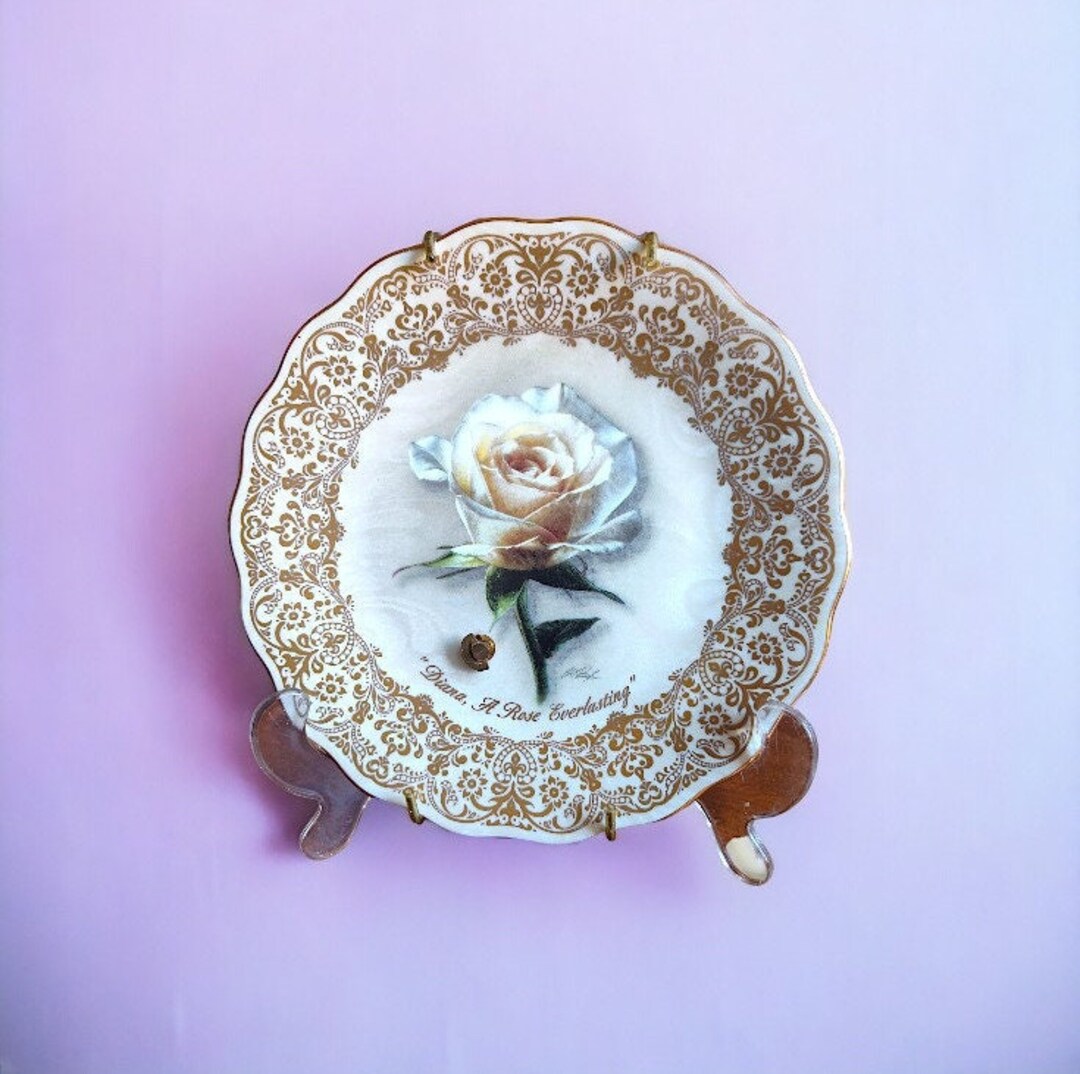 VINTAGE Style Princess Diana Commemorative Plate Royal Princess Diana ...