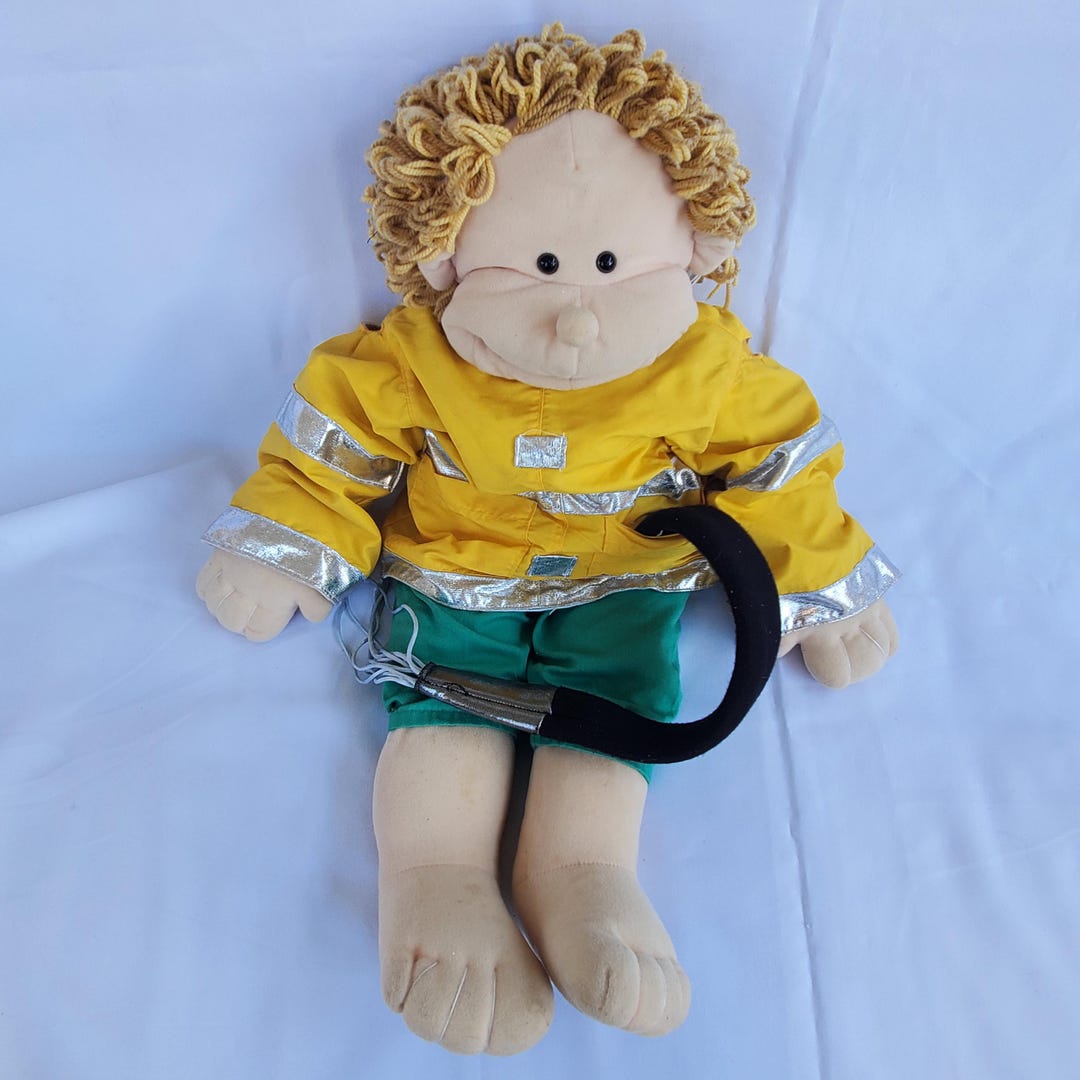 Rigadoon Boy Hand Puppet Cloth Plush 28" Vintage 80s Rag Doll Large ...