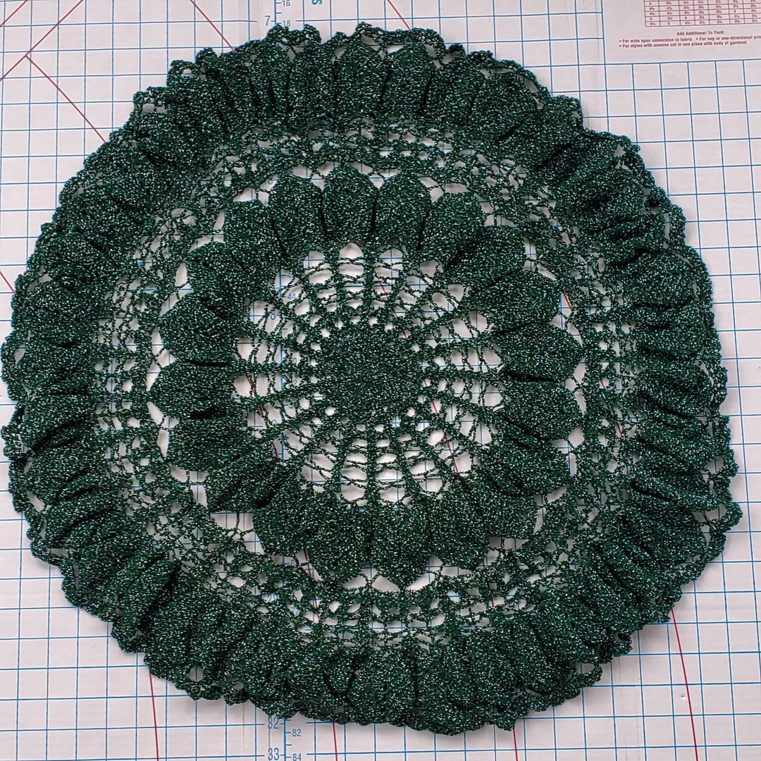 Sparkle Doily Crochet 26 Handmade Vintage Cotton Lace Round Layers ...