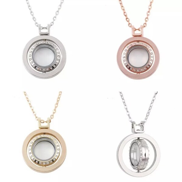 Memory Charm Locket Necklace - Etsy