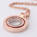 Floating Charm Rotating Locket Necklace & Pendants Round - Etsy