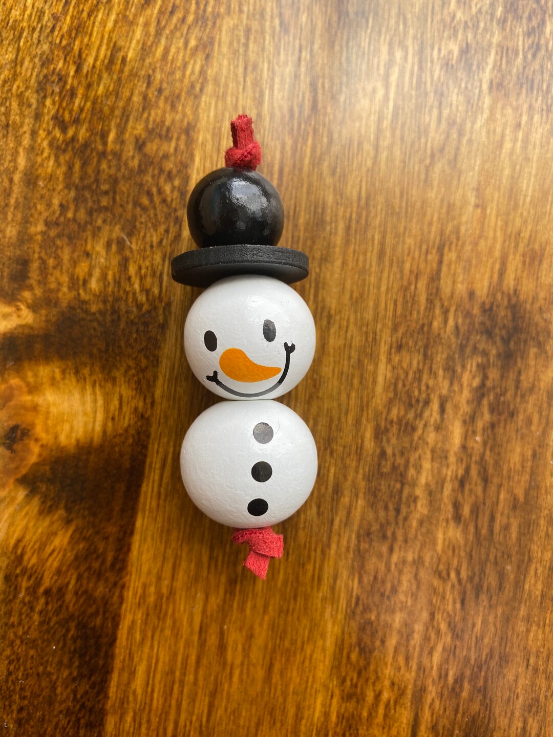 Set of 4 Snowman Wooden Beads (20mm) - Etsy