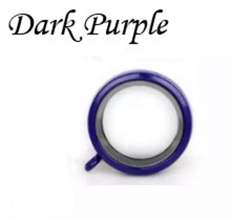 Enamel Stainless Steel Floating Living Glass Lockets 30 Mm | Etsy