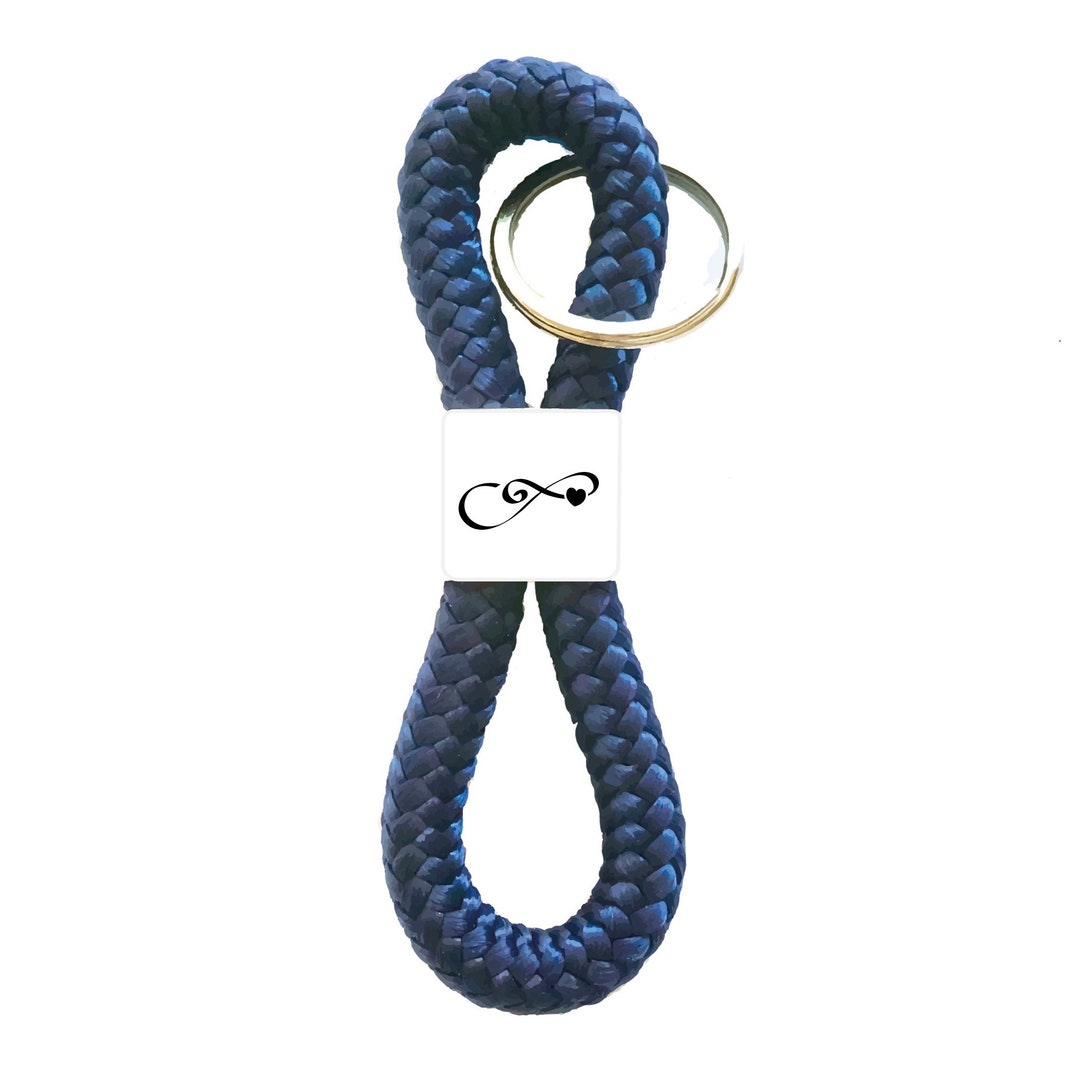 Key Ring Infinity Sign With Heart Personalized Infinity - Etsy