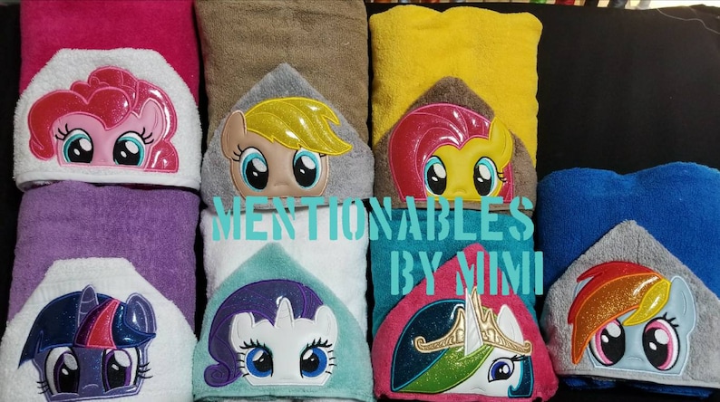 My Little Pony Inspired Towels-hooded Bath Towels-rainbow Dash-kids ...