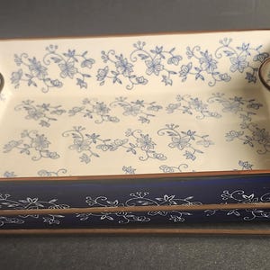 Temp-tations Stoneware Bakeware: Floral Lace Rectangular Dish - Etsy